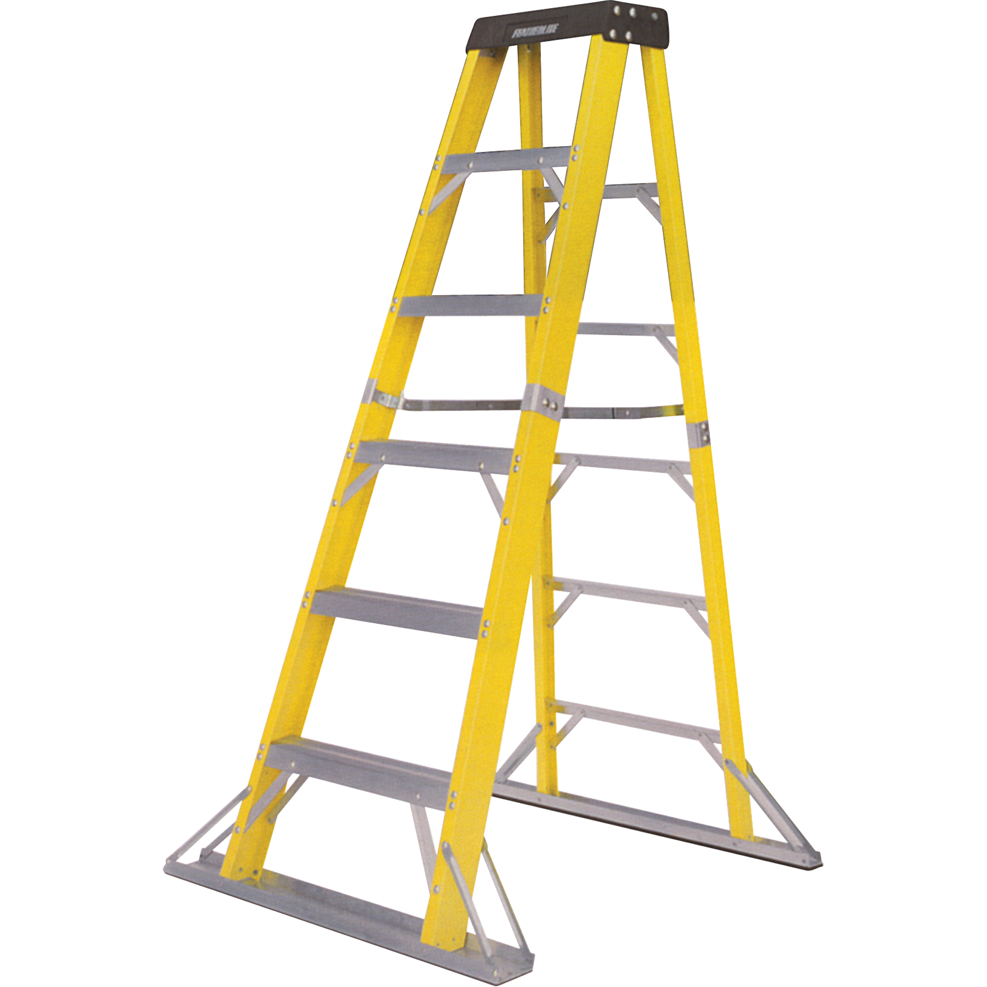 FEATHERLITE Heavy Duty "Grate" Stepladder - 5900 Series VC052 (5908 ...