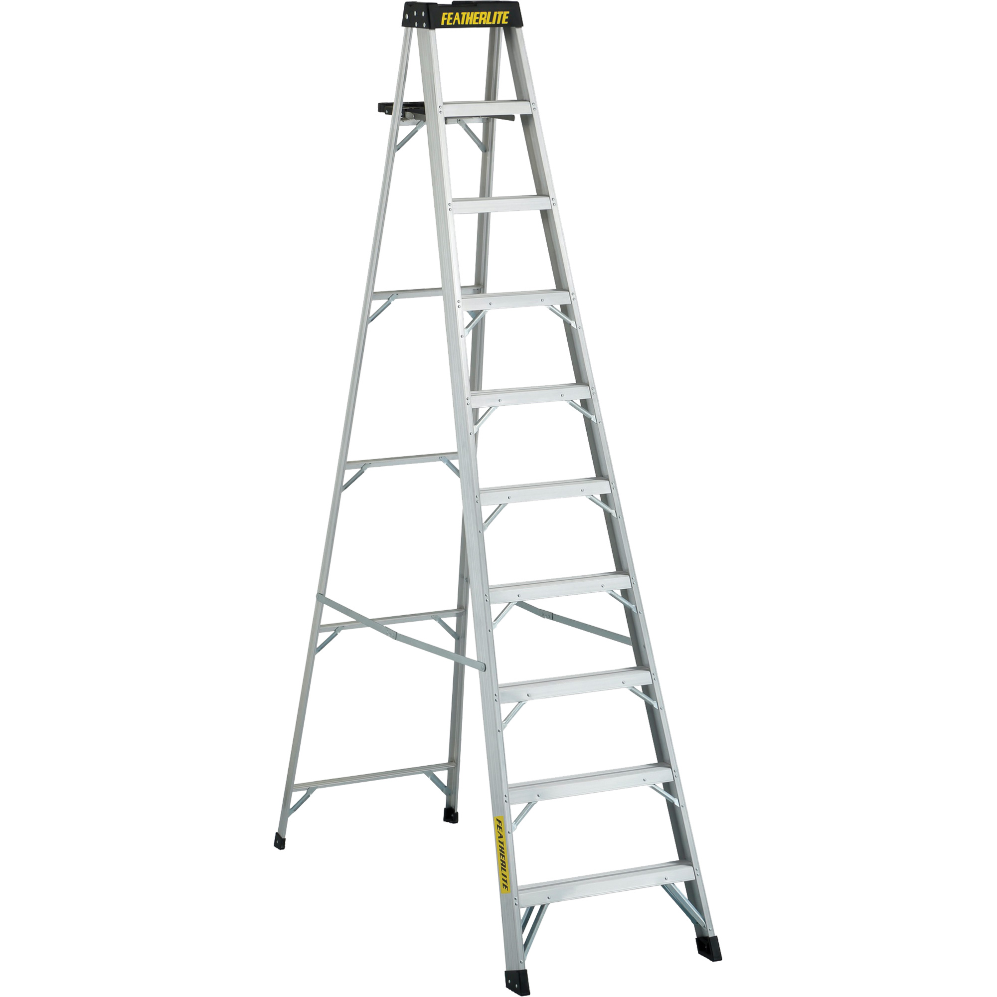 Featherlite 3410 3400 Series Industrial Extra Heavy-Duty Step Ladder ...
