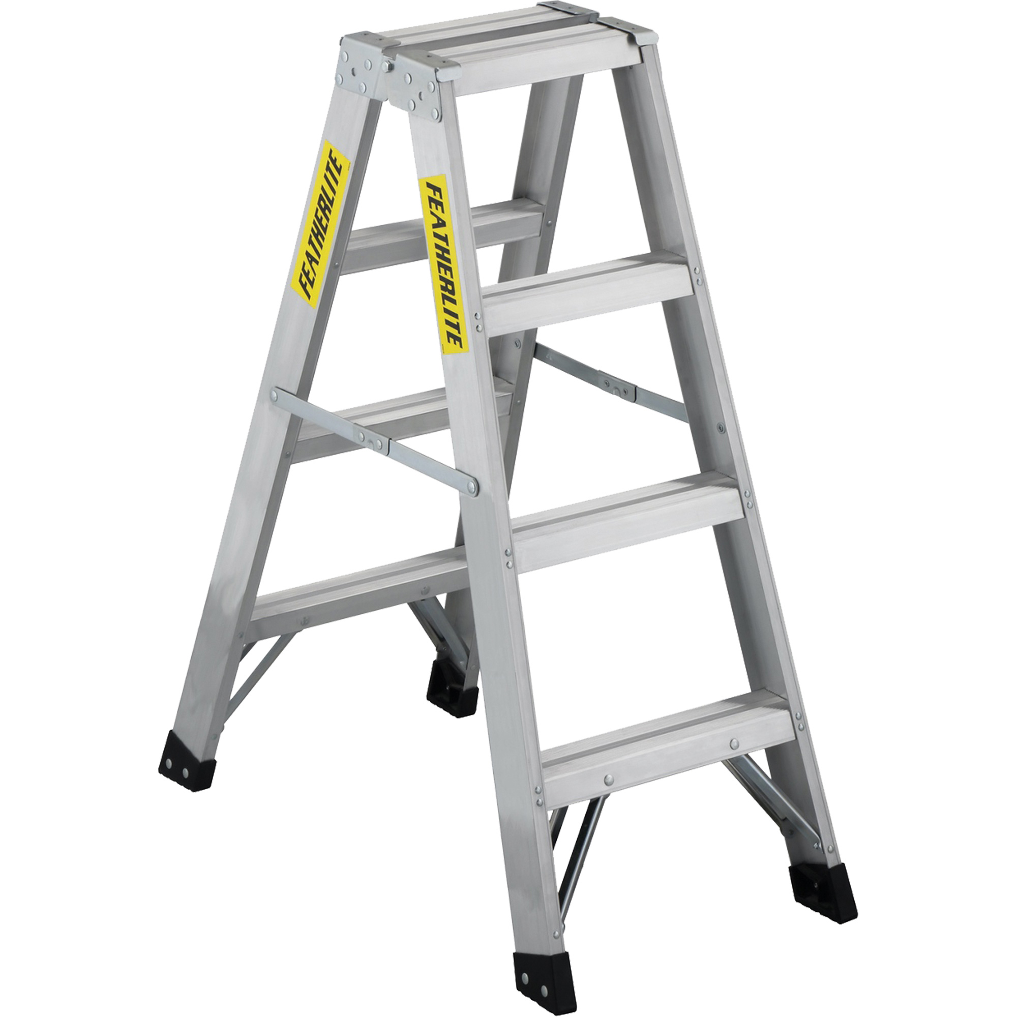FEATHERLITE Industrial Heavy-Duty 2-Way Stepladders (3600 Series ...
