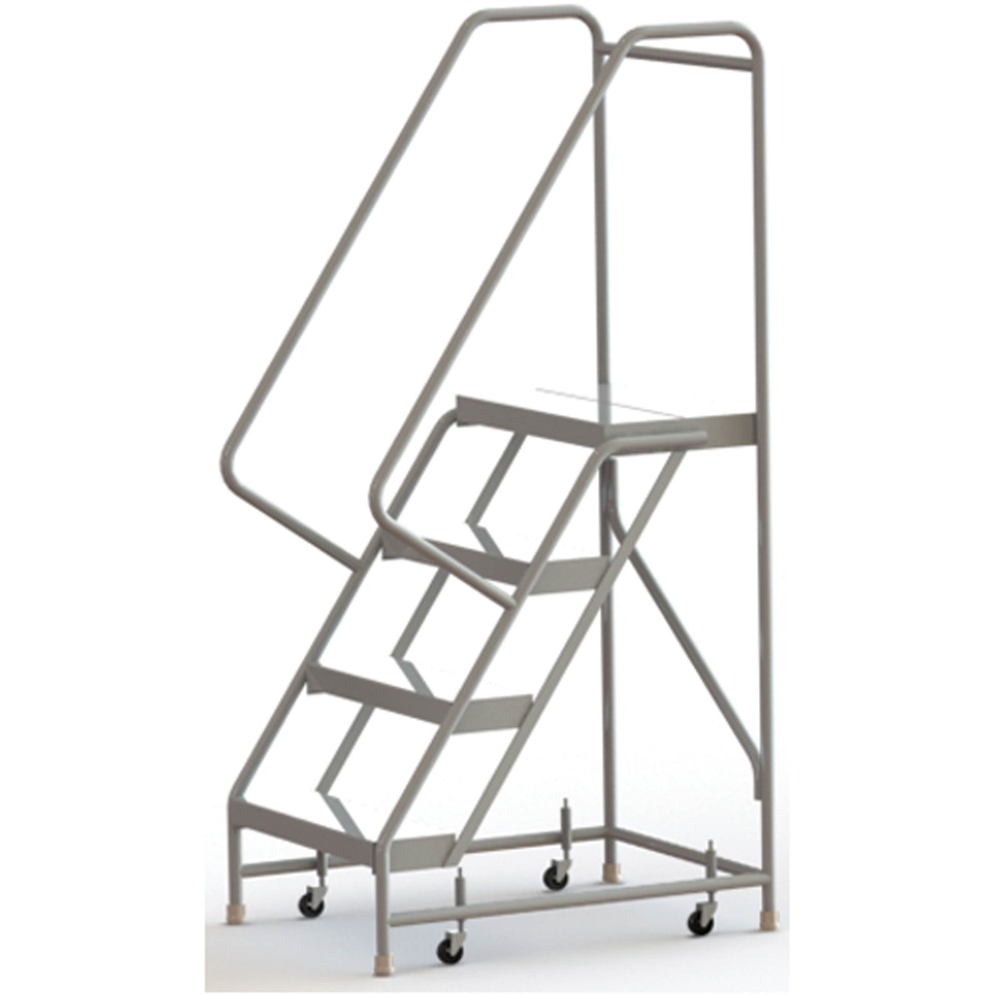 Tri-Arc Manufacturing WLAR104244 Rolling Ladder, 4 Steps, 24" Step ...