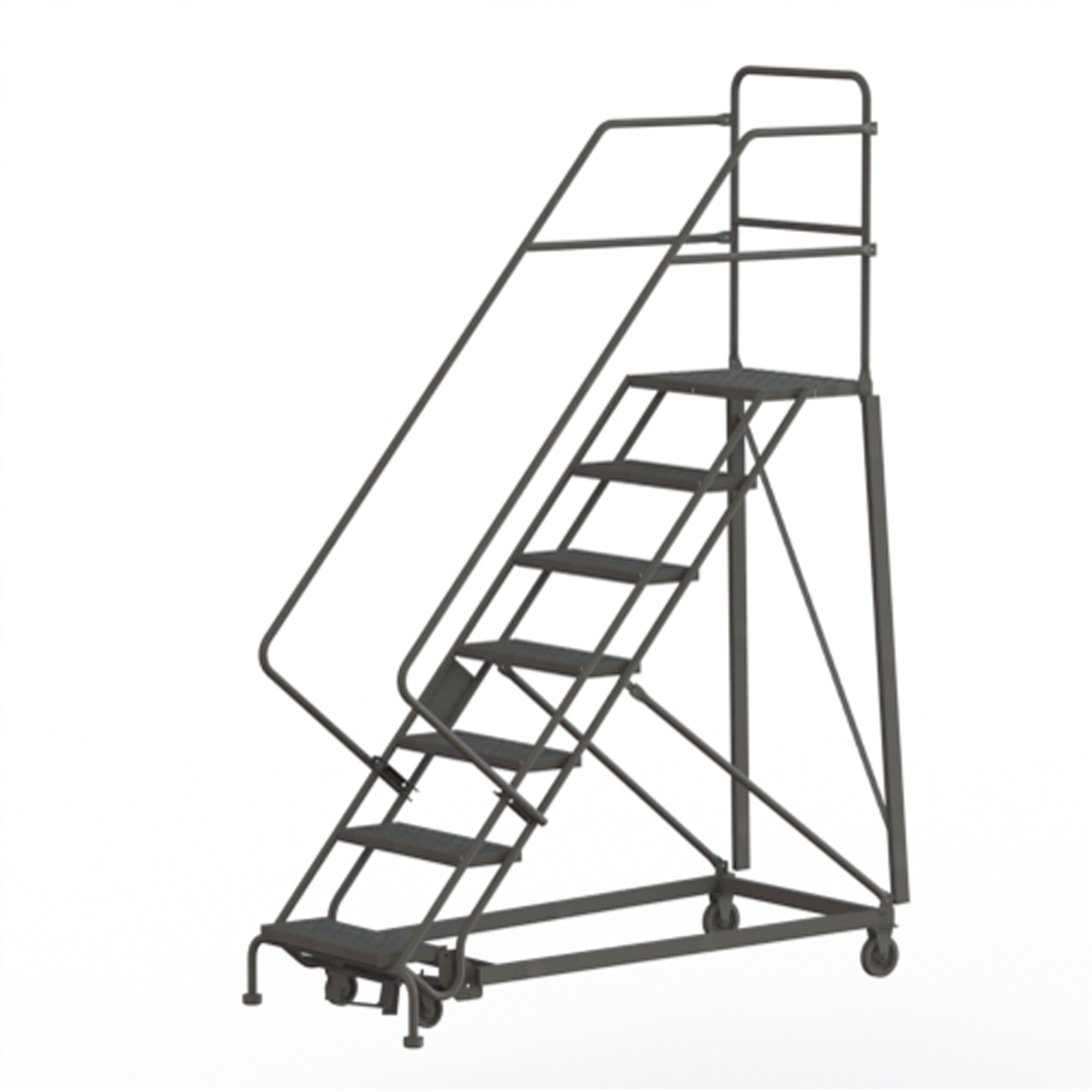 Tri-Arc Manufacturing KDHS107246 Heavy Duty Safety Slope Ladder, 7 ...