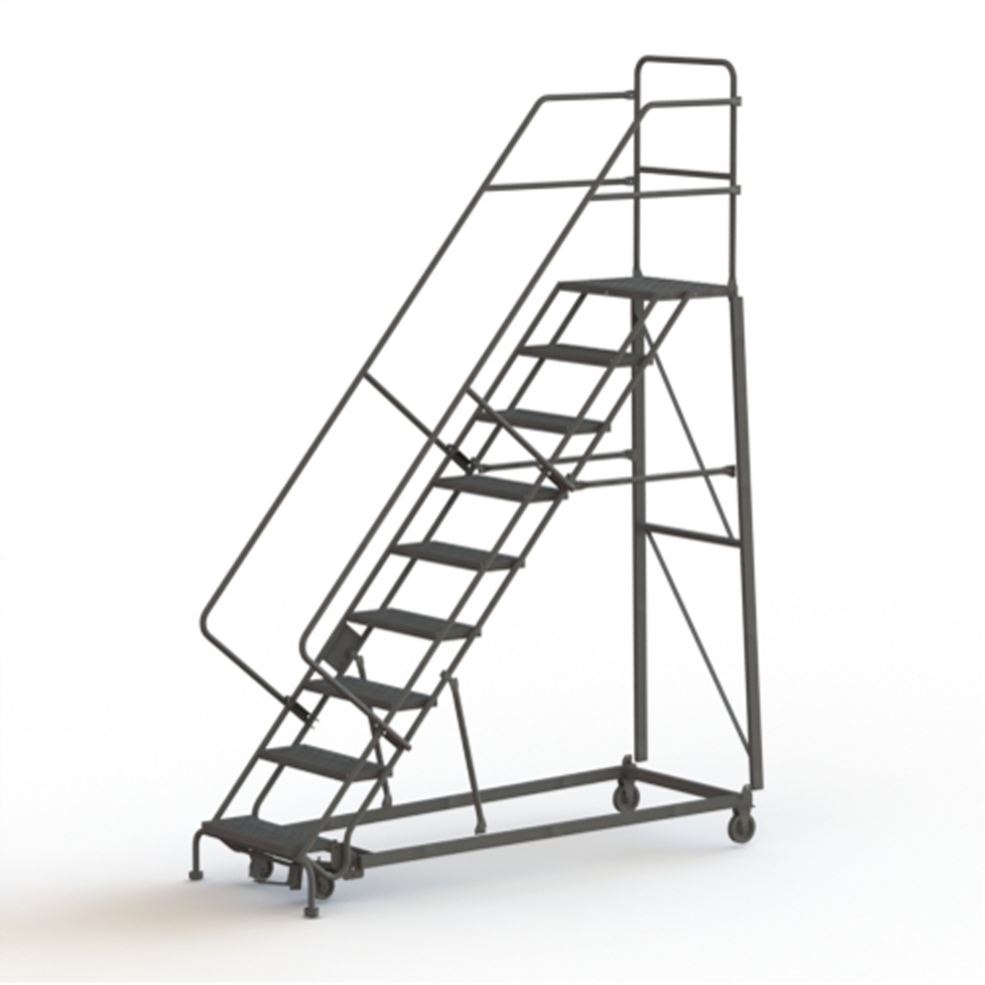 Tri-Arc Manufacturing KDHS109242 Heavy Duty Safety Slope Ladder, 9 ...