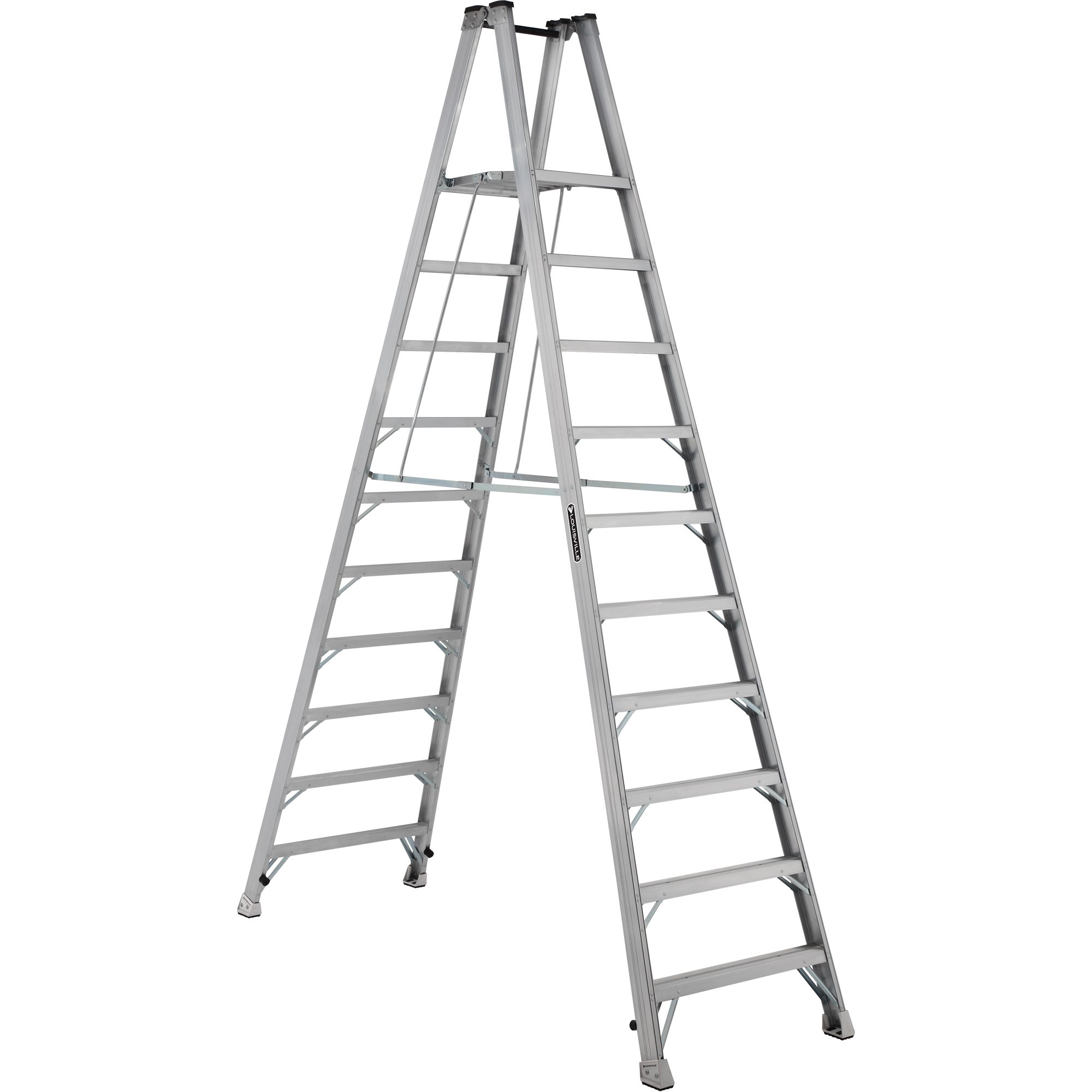 LOUISVILLE LADDER Industrial Heavy-Duty Aluminum 2-Way Platform ...