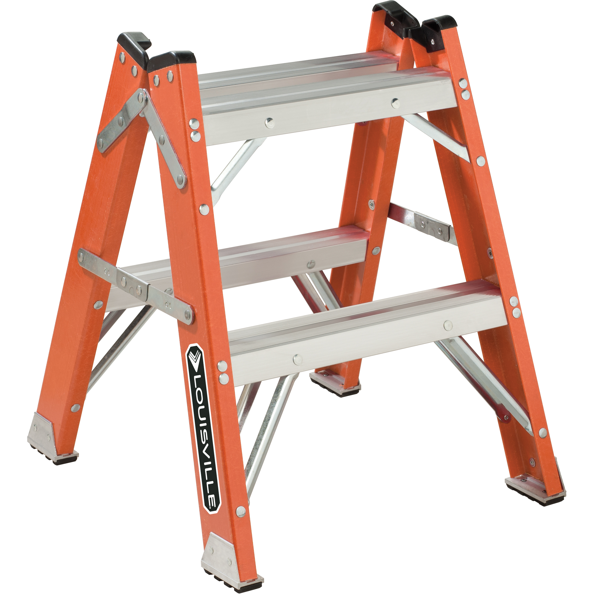 LOUISVILLE LADDER Escabeau extra robuste à deux côtés série L-3433, 2 ...