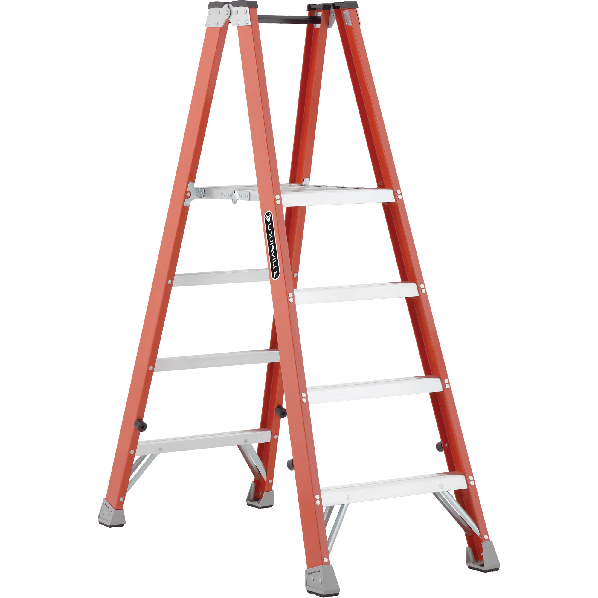 LOUISVILLE LADDER Industrial Heavy-Duty Fibreglass 2-Way Platform ...
