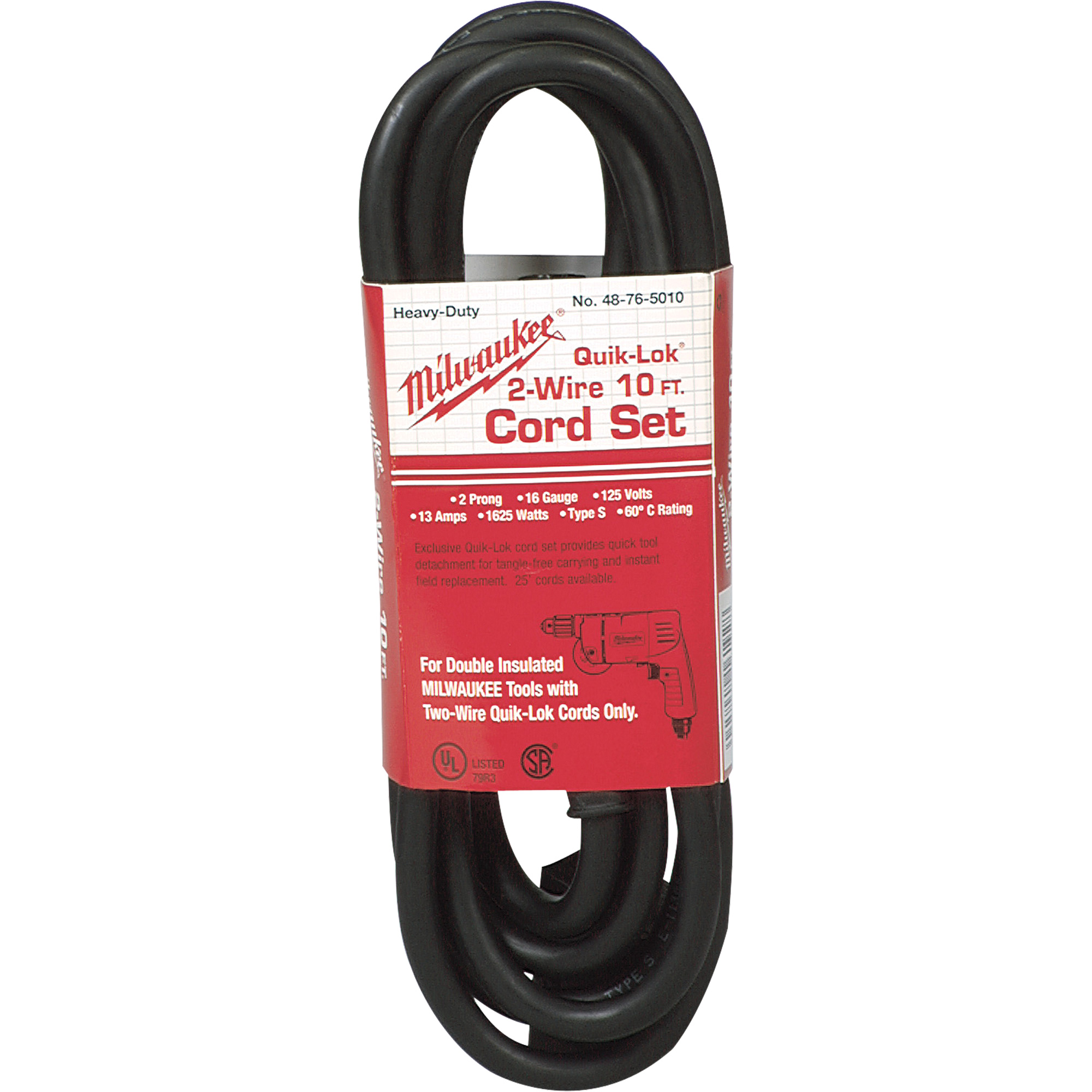 Milwaukee 48-76-5010 2-Wire Quik-Lok® Cord