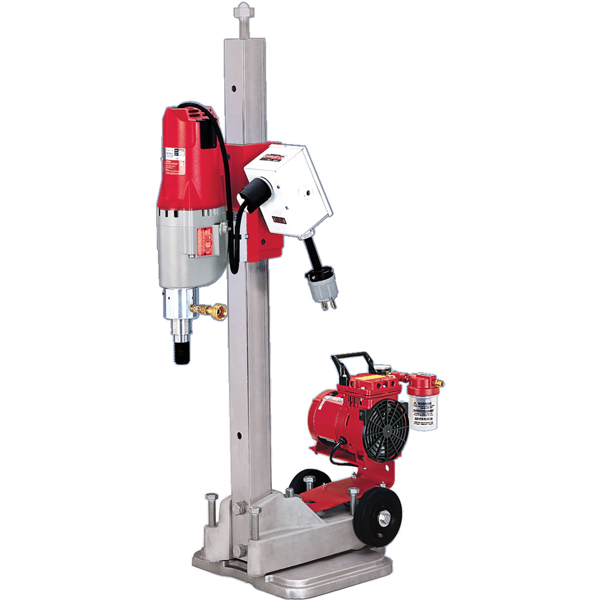 MILWAUKEE Diamond Coring Rigs With Small Base, Vac-U-Rig® Kit, Meter ...