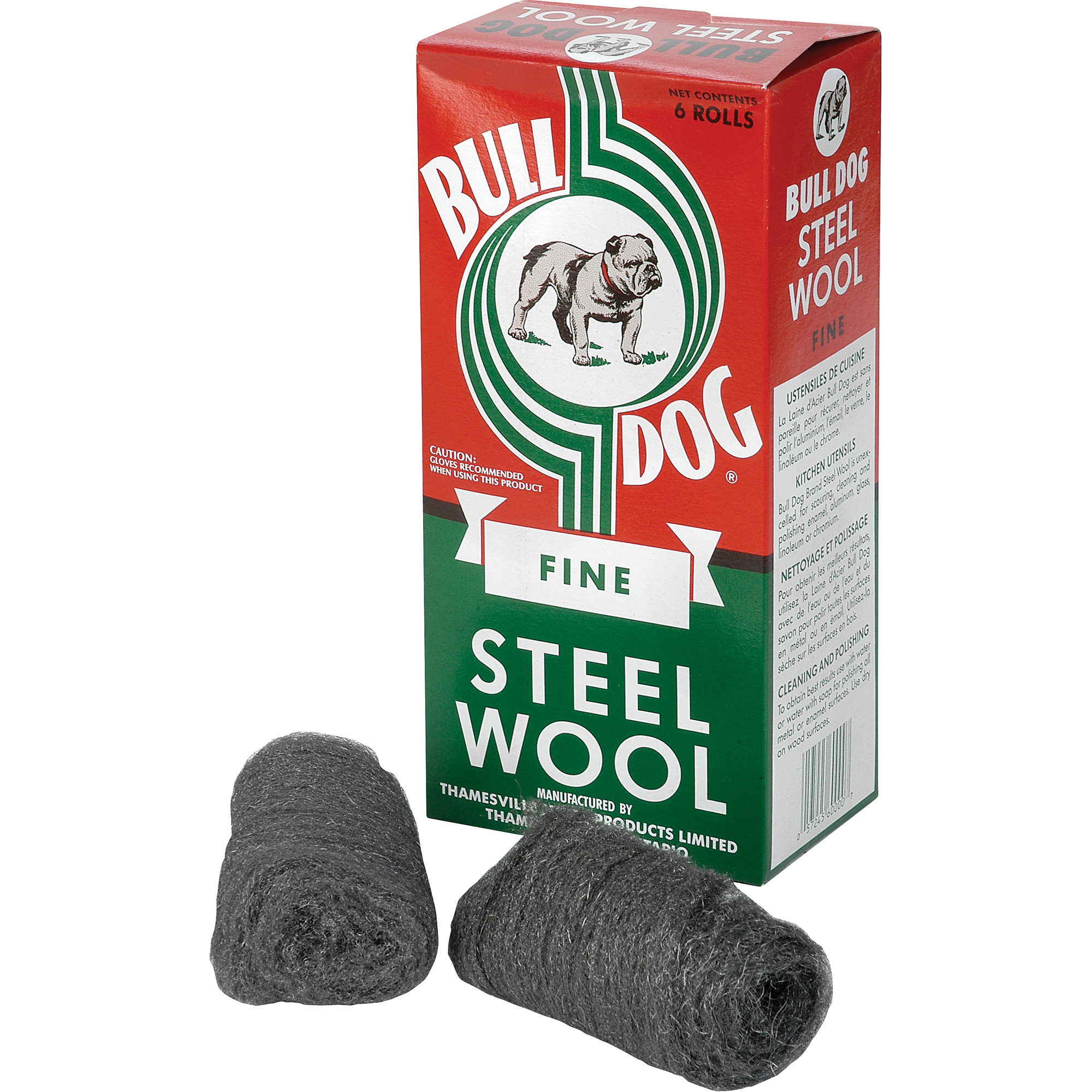 BULL DOG Steel Wool - Utility Rolls VS133 (BULL-DOG-6ROLL-0) | Shop ...