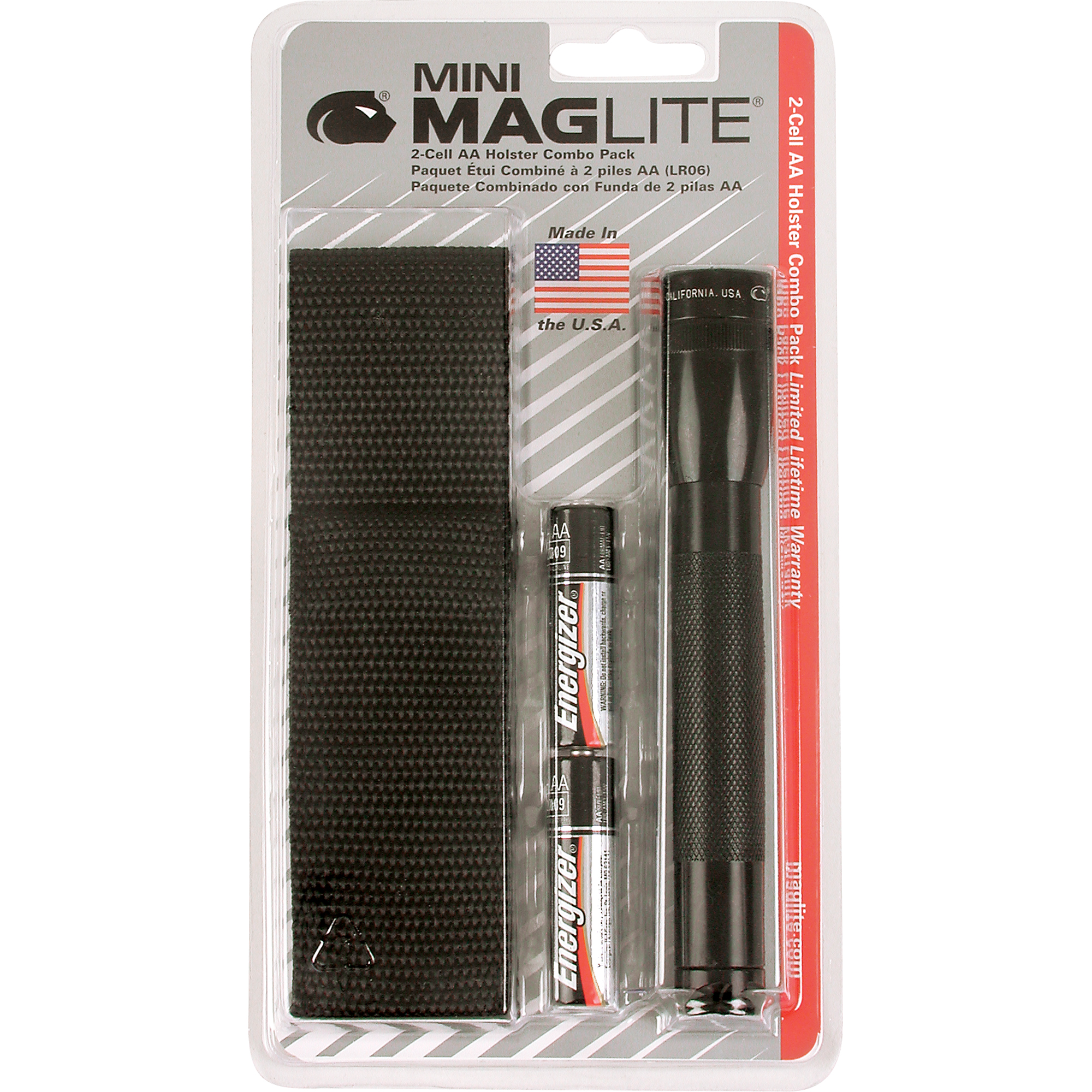 MAGLITE Mini® Flashlights, Incandescent, 14 Lumens, AA Batteries XA678 ...