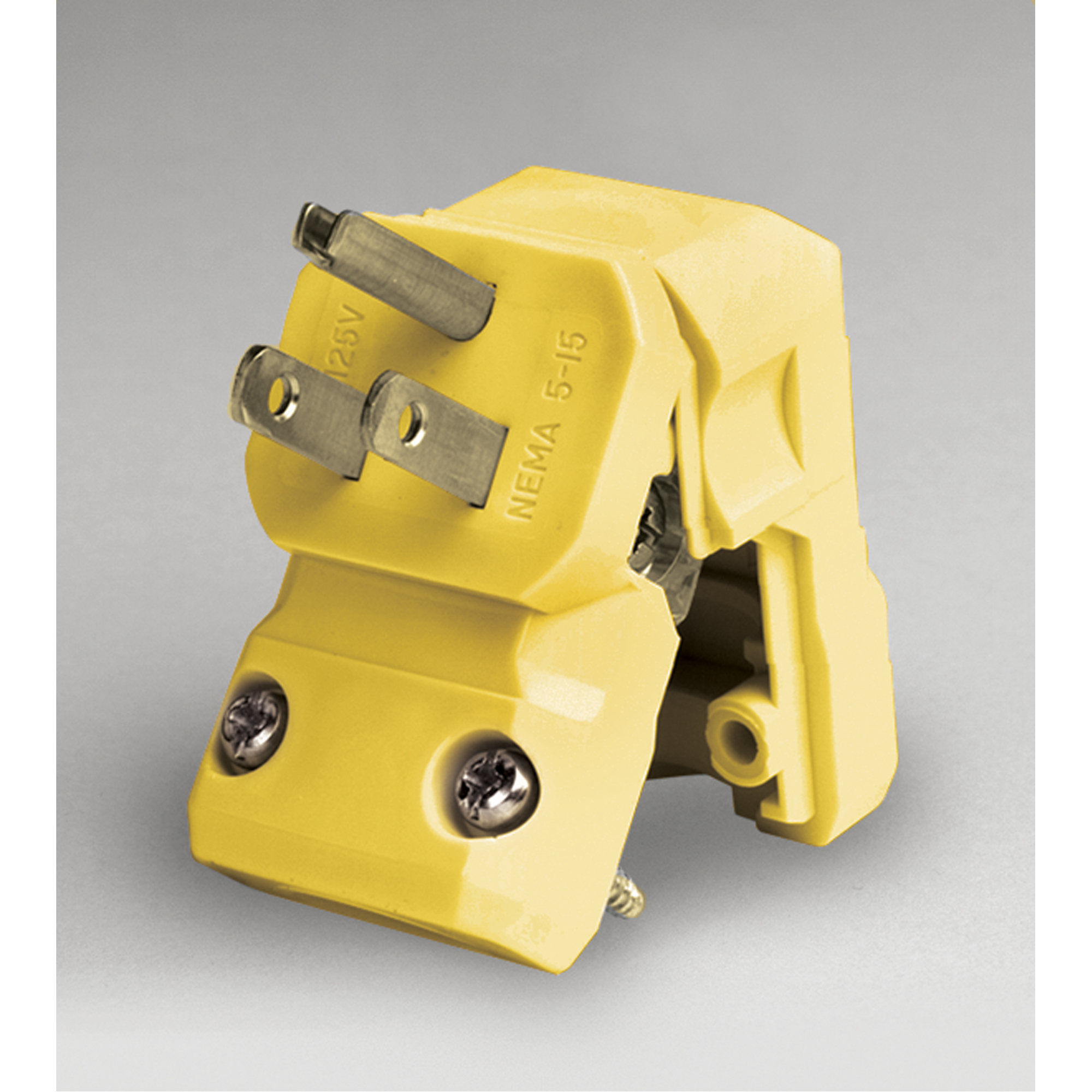 Leviton 5256-VA Commercial Grade Straight Blade Plug, Nylon, 15 A, 125 V