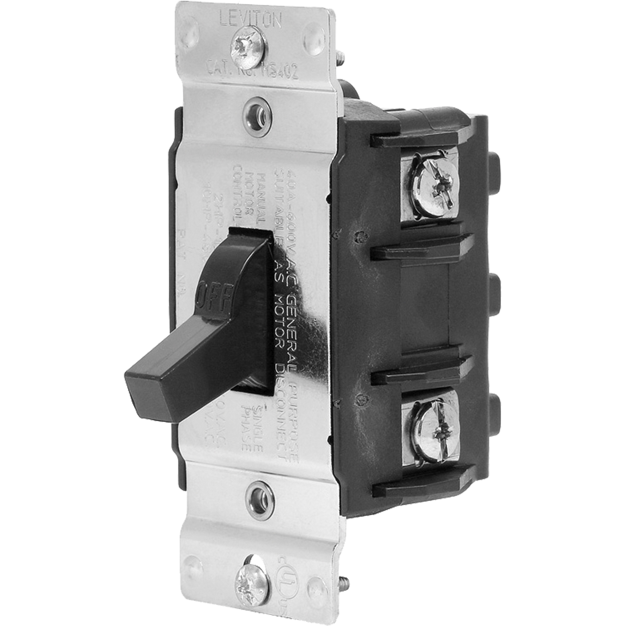 Leviton MS402-DS Single Phase Double Pole Disconnect Switch