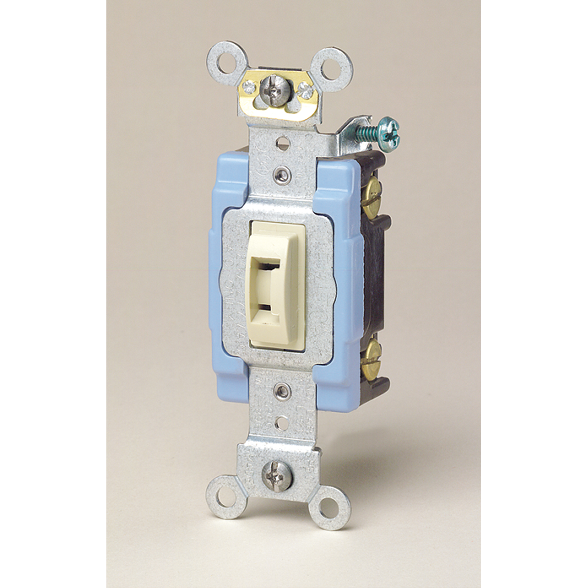 Leviton 1201-2L Back & Side-Wired Quiet Switch with Locking Single-Pole ...