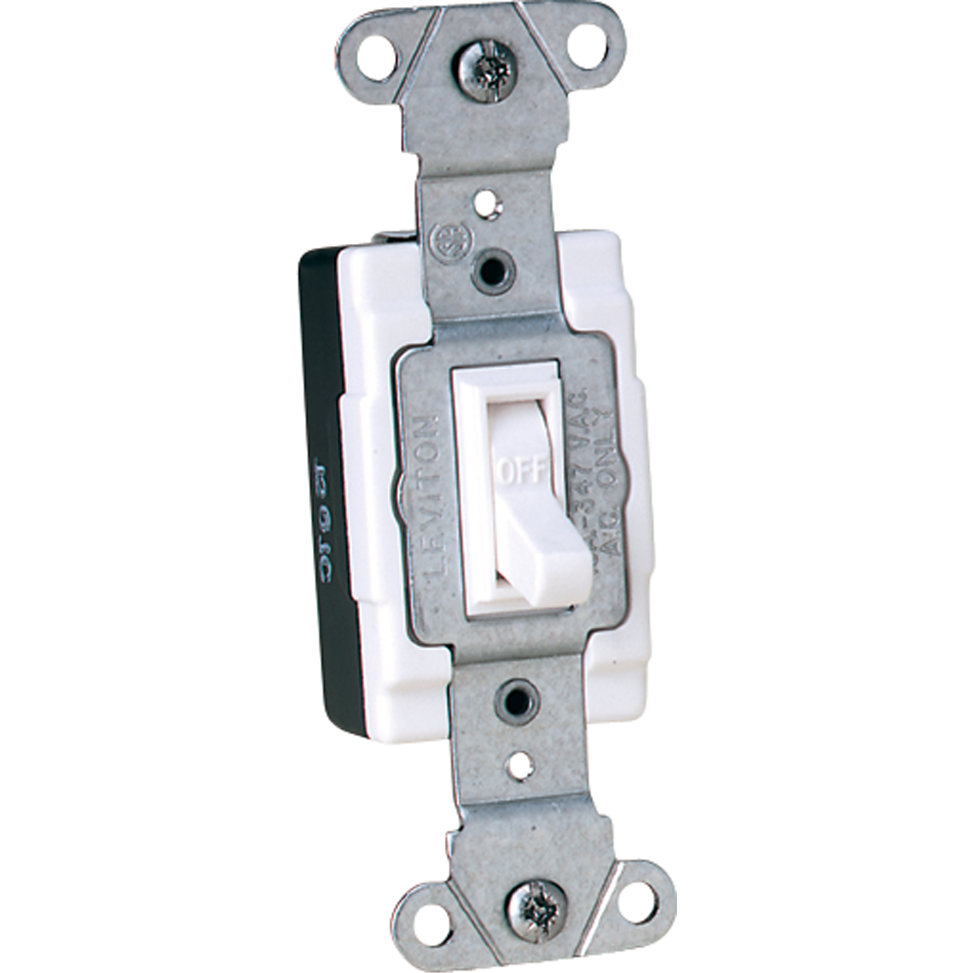 Leviton 18201-CW Back & Side-Wired Quiet Switches with Single-Pole Toggle