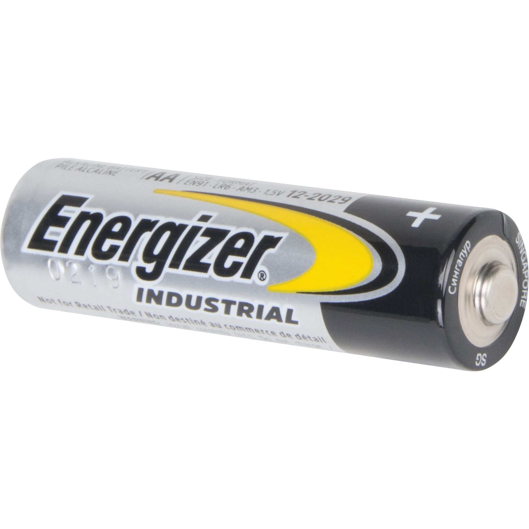 Energizer EN91 Alkaline Industrial Batteries, AA, 1.5 V