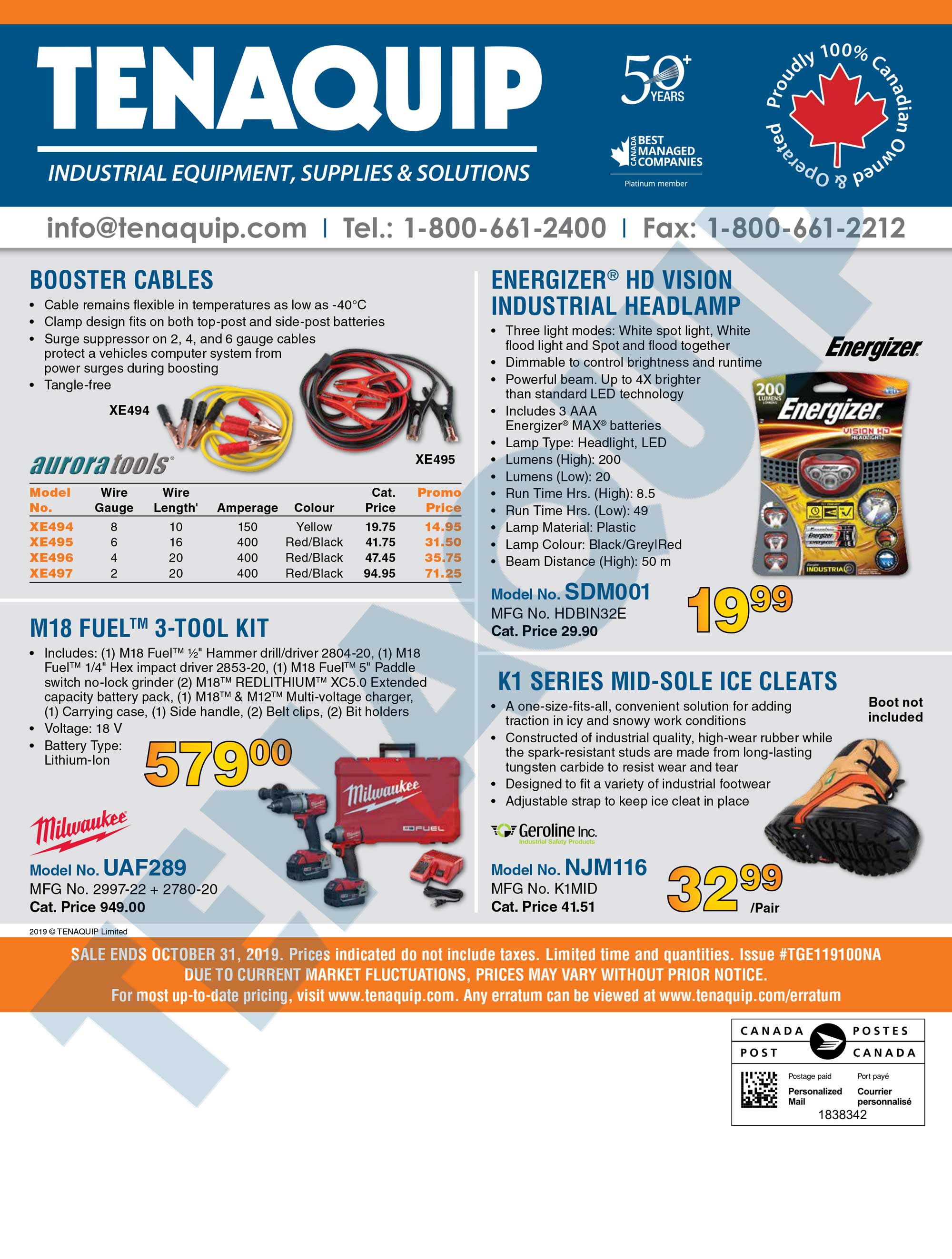 October Sale | TENAQUIP