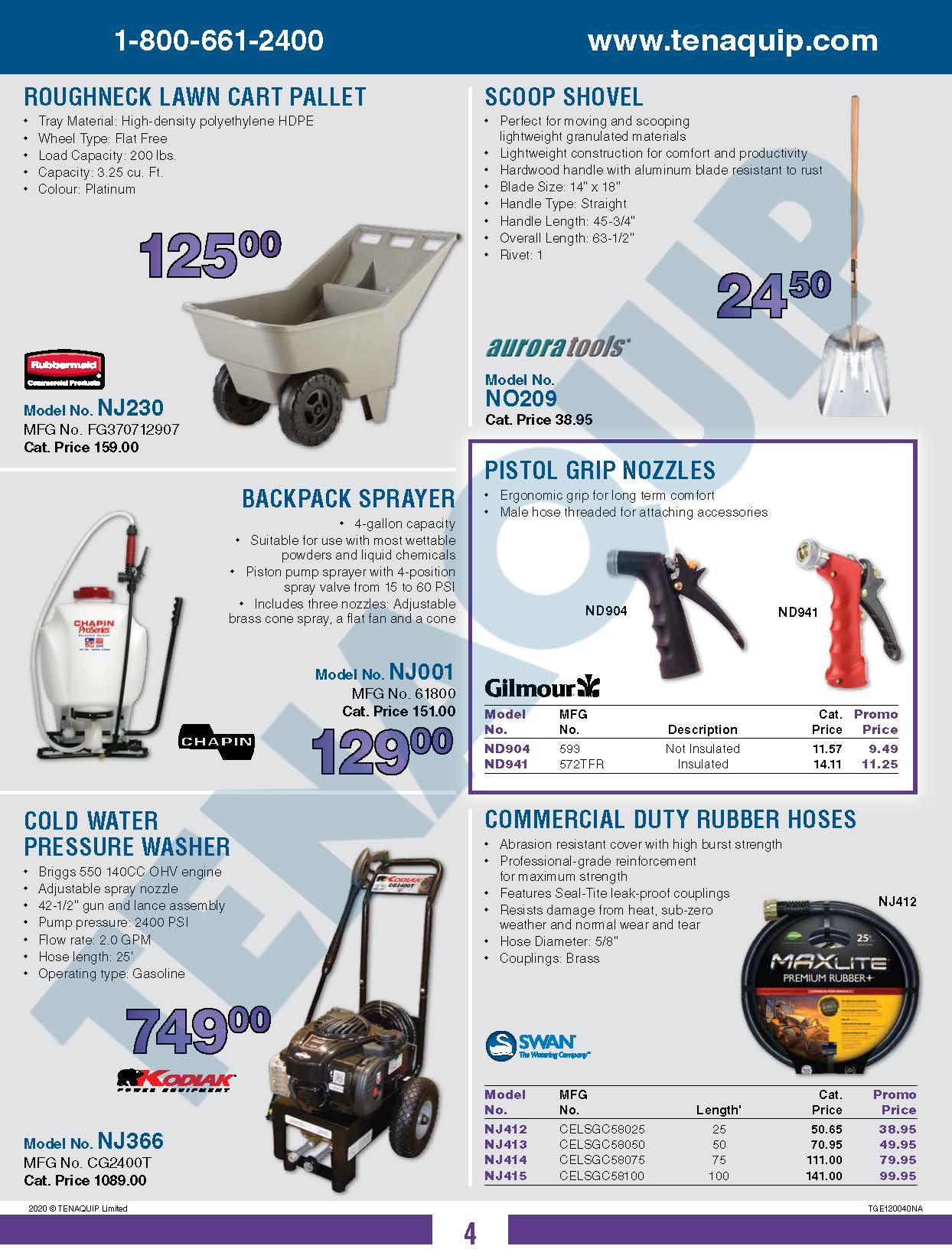 April Sale | TENAQUIP