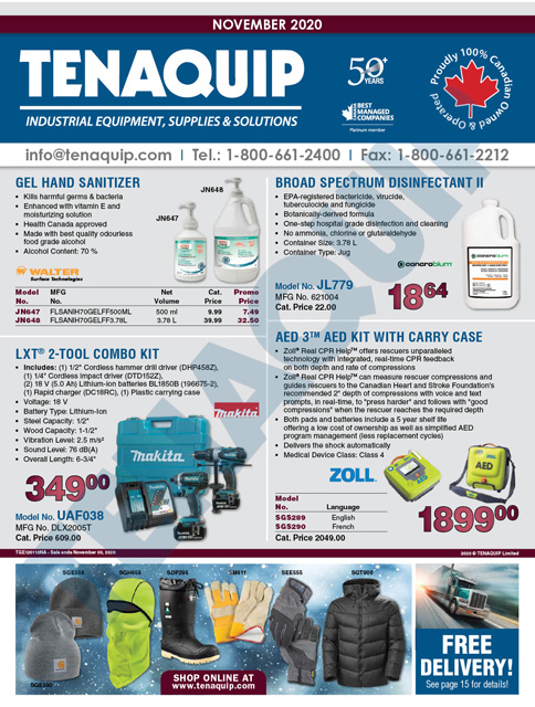 View our Flyers | TENAQUIP