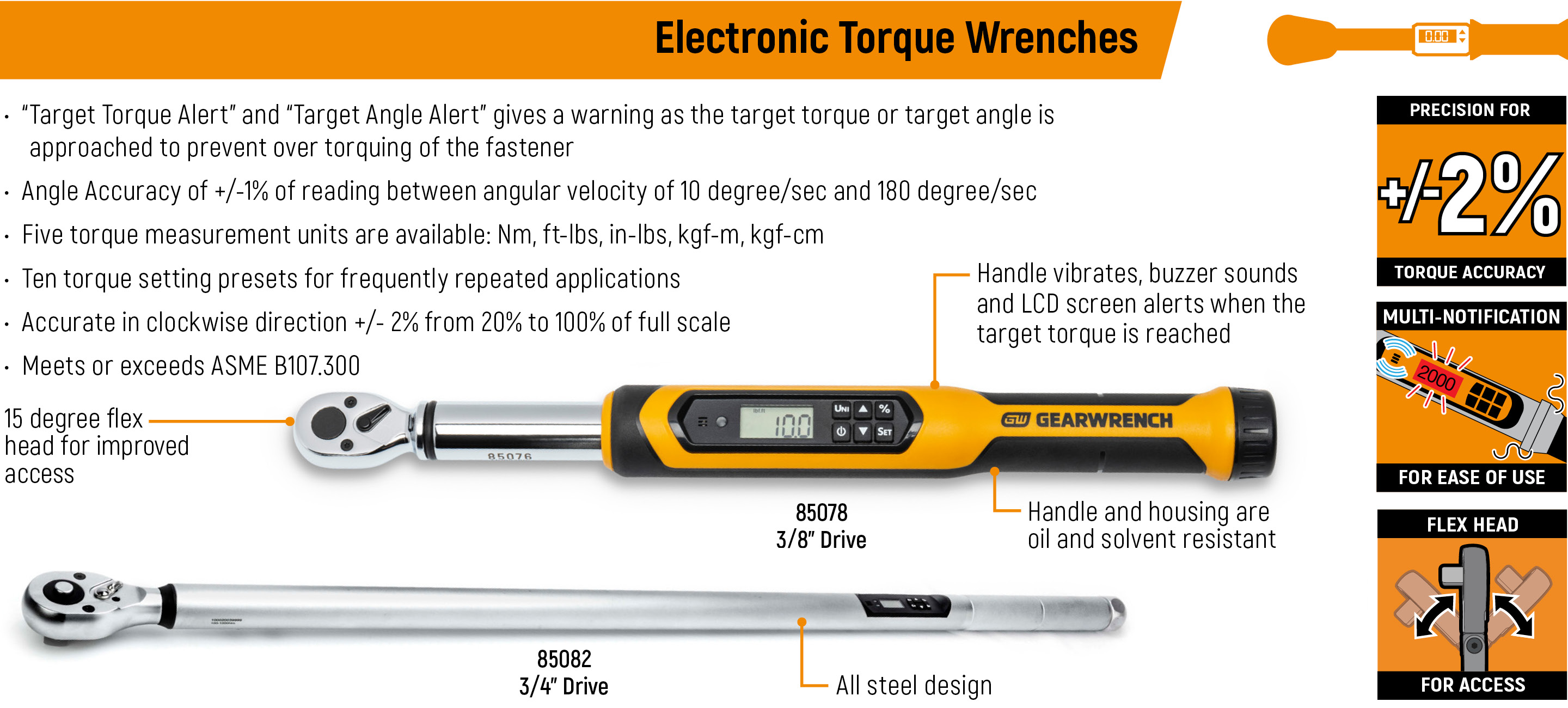 Gearwrench Professional Torque Products | TENAQUIP